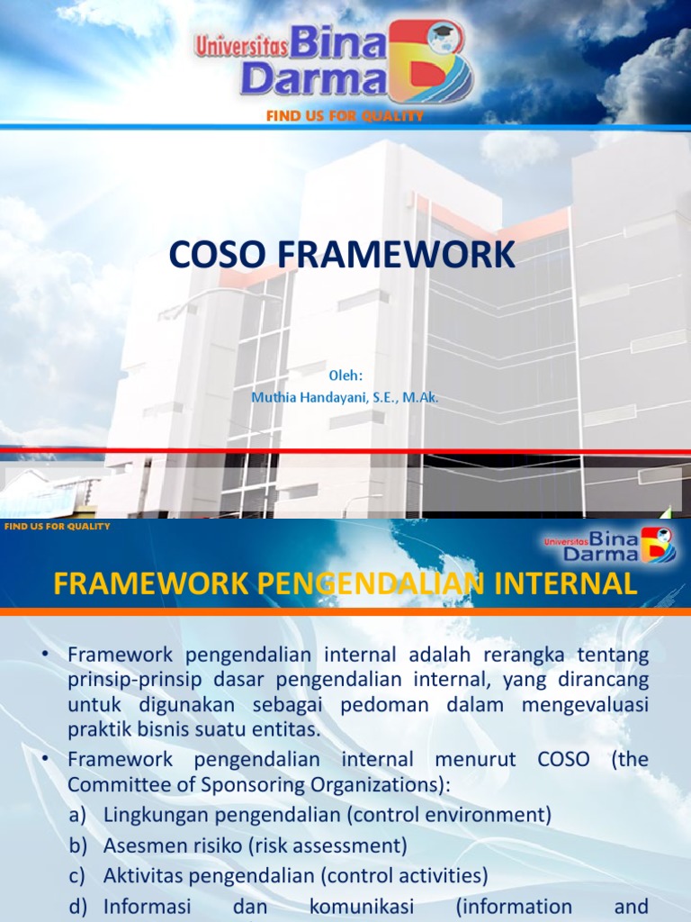 Binadarma - COSO Framework | PDF