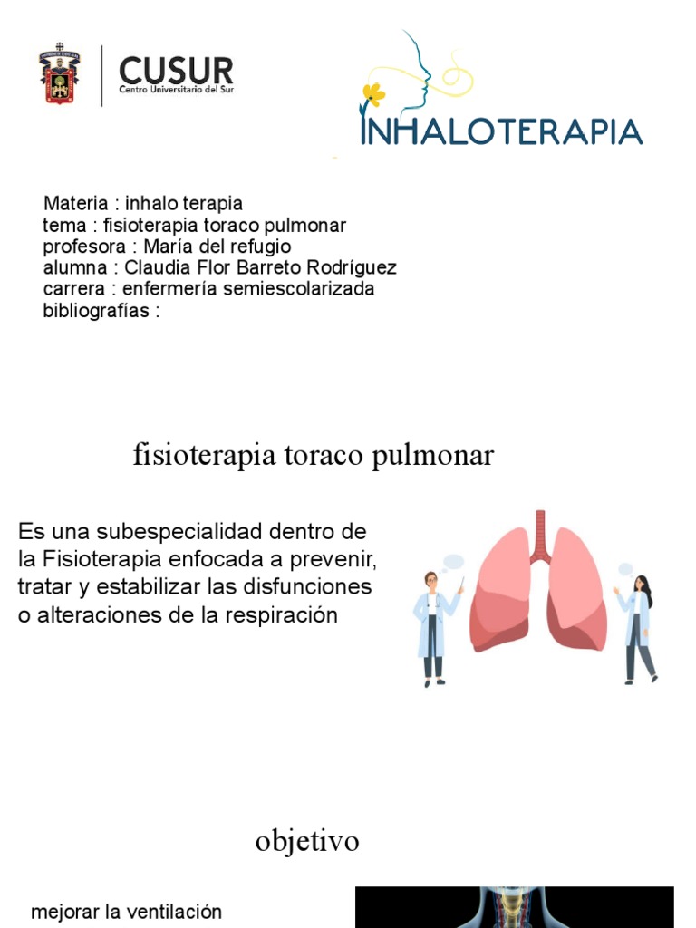 Fisioterapia Toraco Pulmonar | PDF