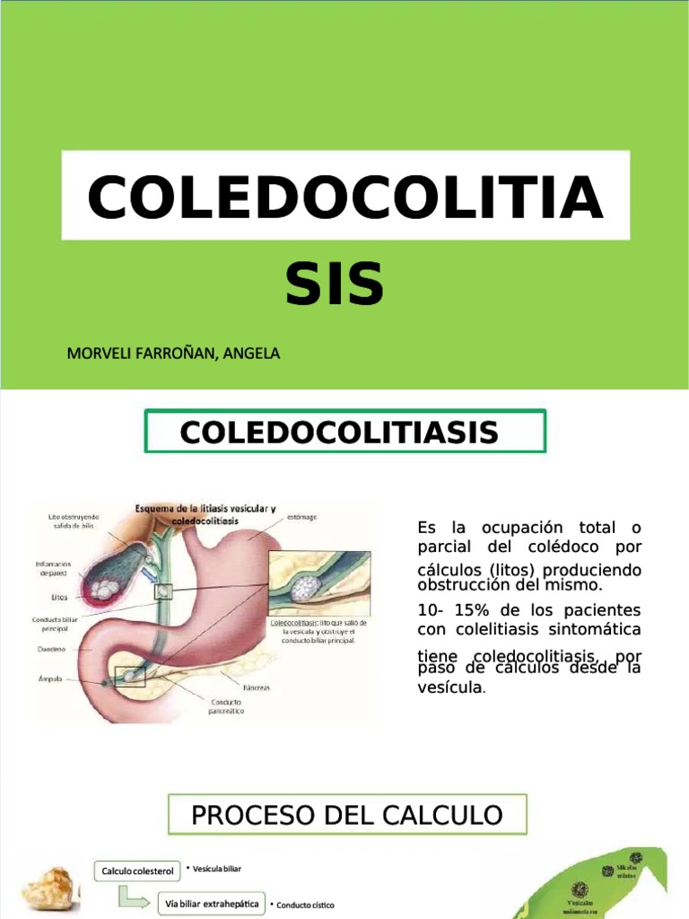 Coledocolitiasis | PDF | Bilis | Gastroenterología