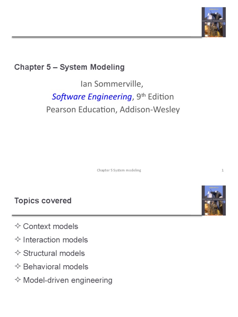 System Modelling Ch5 | PDF | Use Case | Class (Computer Programming)