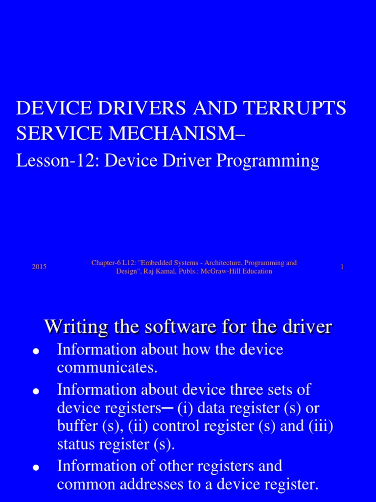 Devicedriverprogramming | PDF | Embedded System | Input/Output