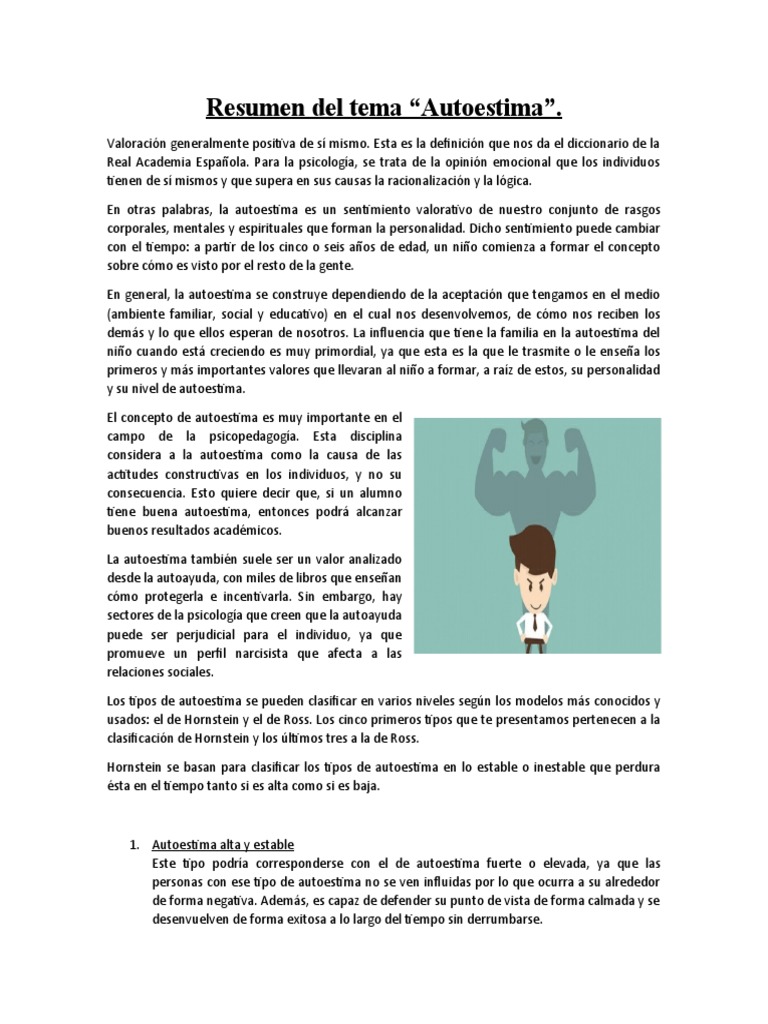 Autoestima | PDF | Autoestima | Pensamiento
