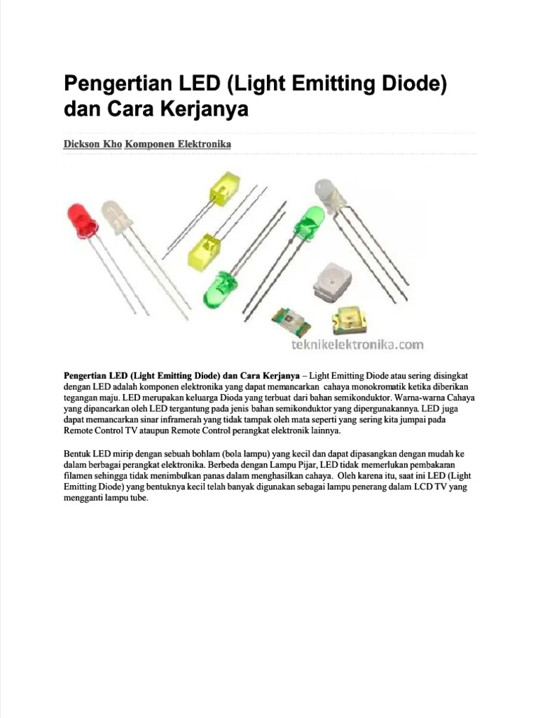 PDF Pengertian Led - Compress | PDF