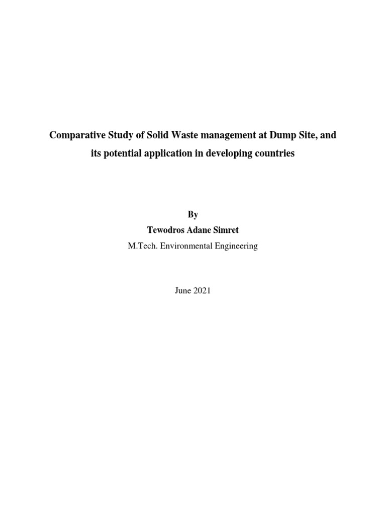 Concept Note Solid Waste | PDF | Waste Management | Waste