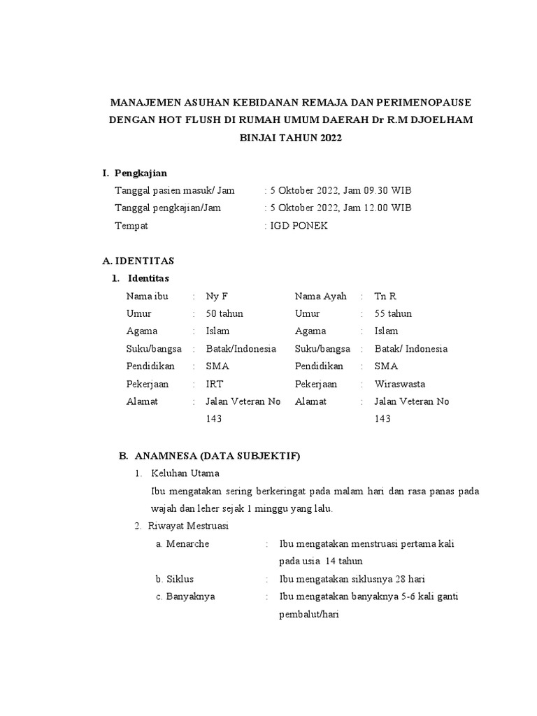 Askeb Hot Flush 2 | PDF