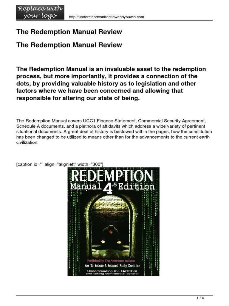 The Redemption Manual | PDF | Truth
