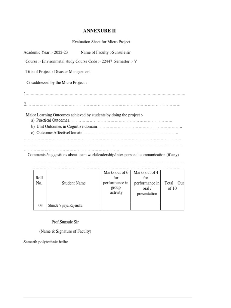 Annexure Page Est Vijaya | PDF