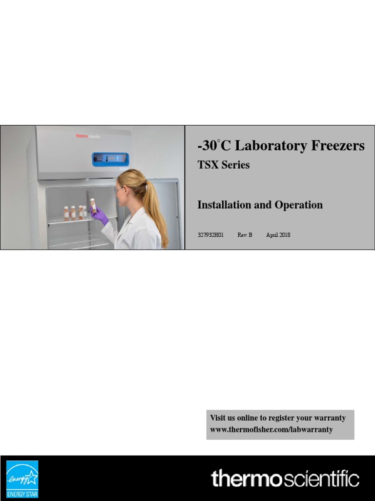 327932H01 - Rev B - 30C Laboratory Freezers TSX Series - Installation ...