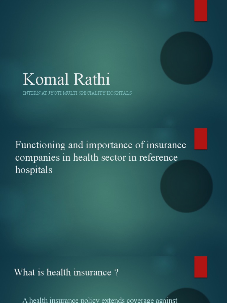 Komal Jat Internship | PDF | Insurance | Deductible
