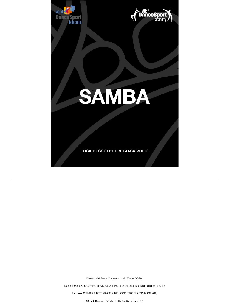WDSF Academy Samba TEST | PDF | Dances | Partner Dance