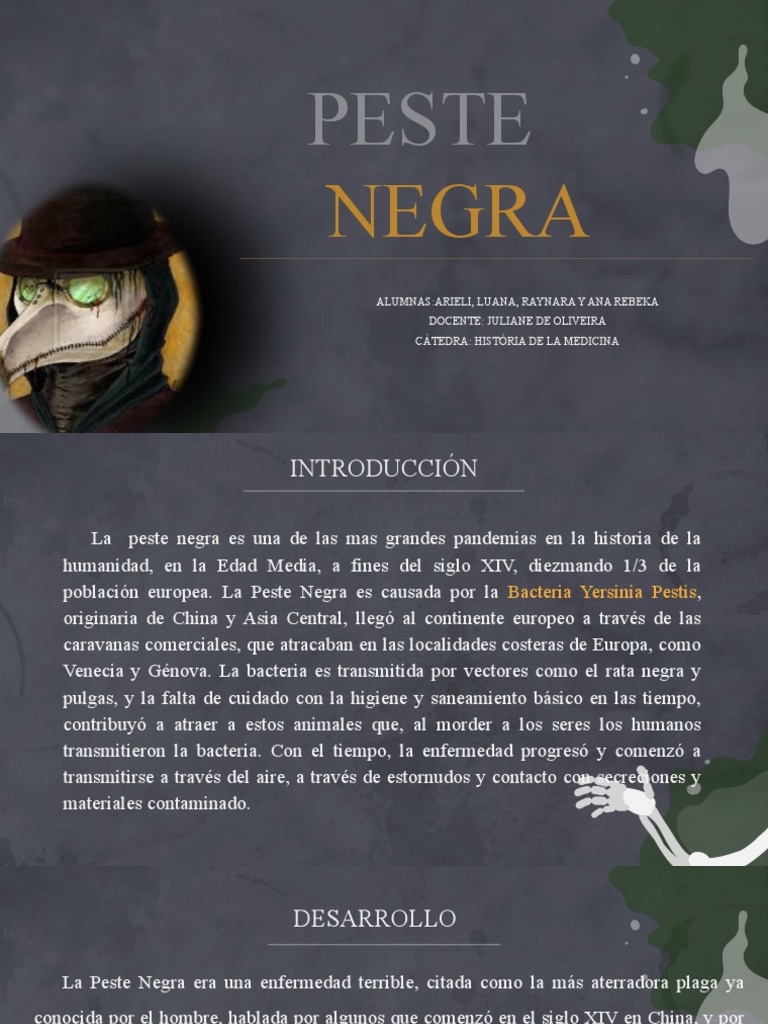 Peste Negra: Historia y Síntomas | PDF | Enfermedades y trastornos ...