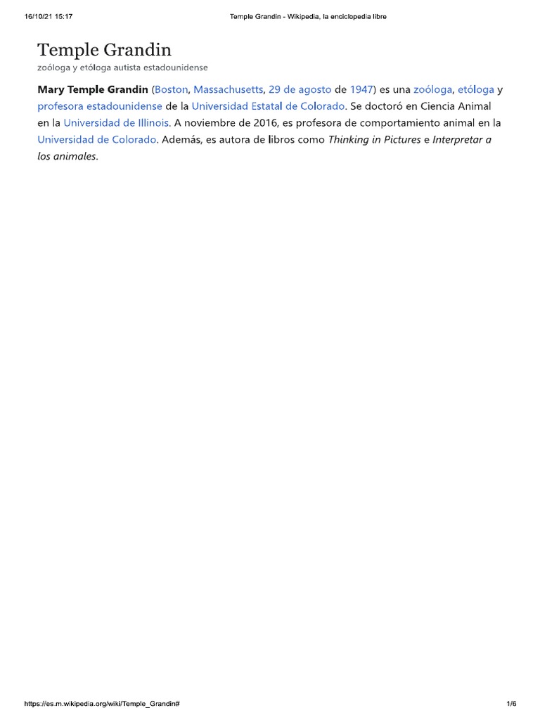 Temple Grandin | PDF