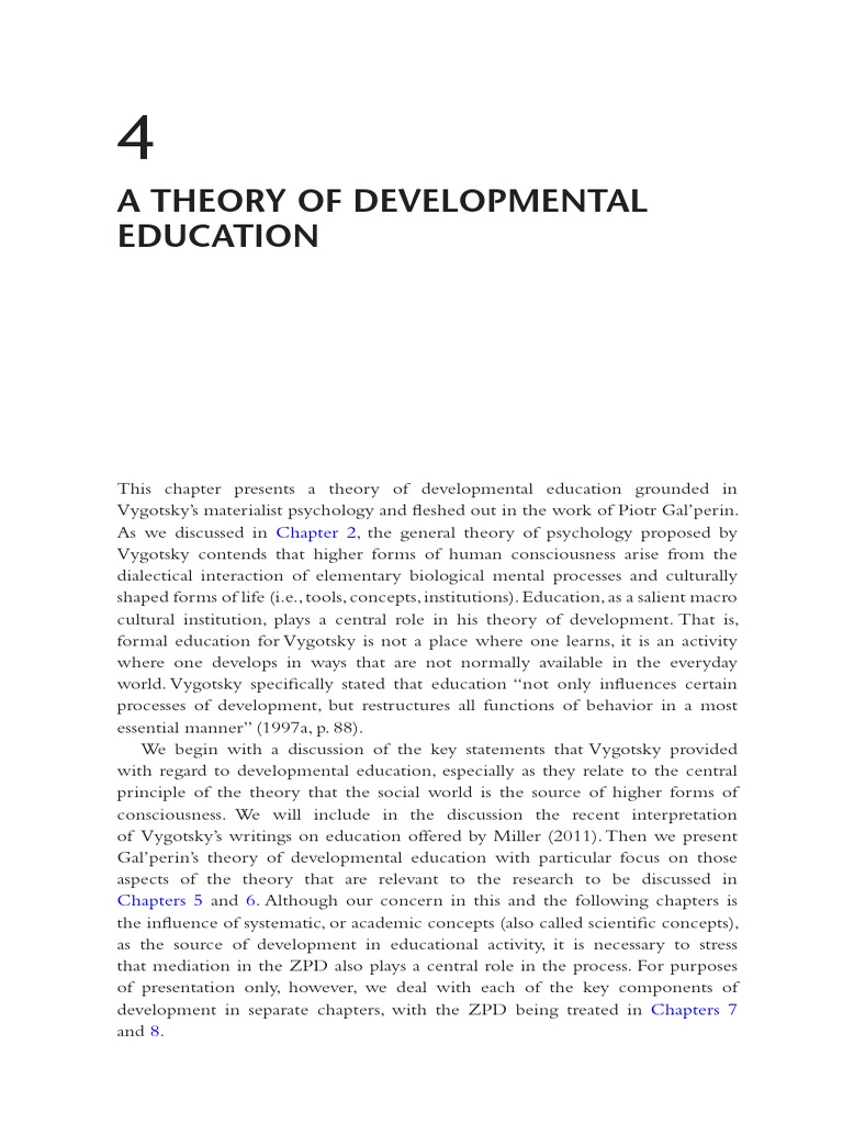 A Theory Developmental Education | PDF | Learning | Concept