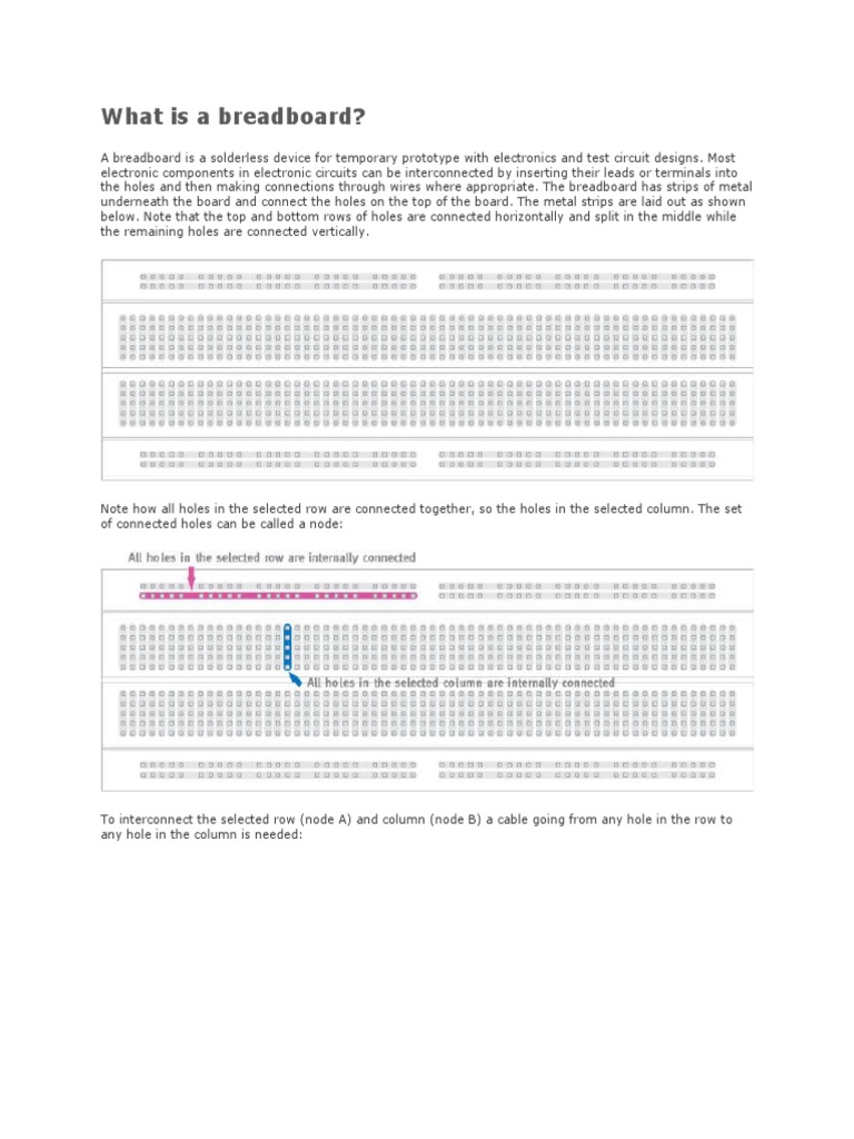 What Is A Breadboard | PDF