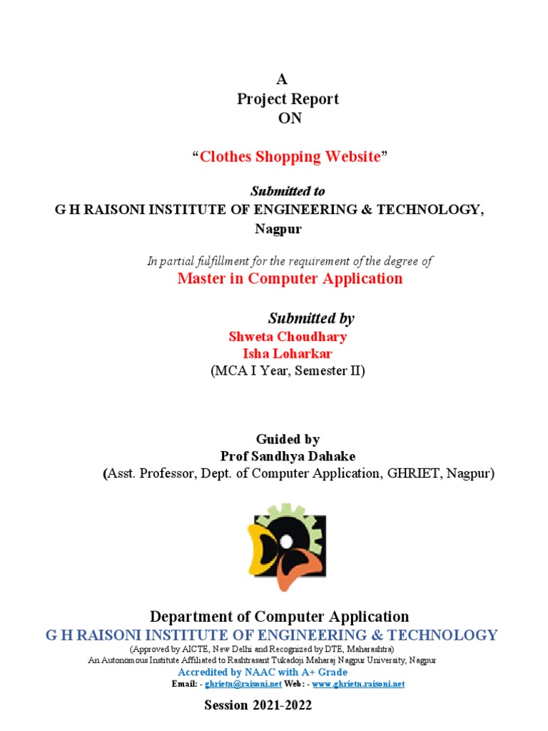 Clothes Shopping Website Thesis | PDF | Online Shopping | Databases