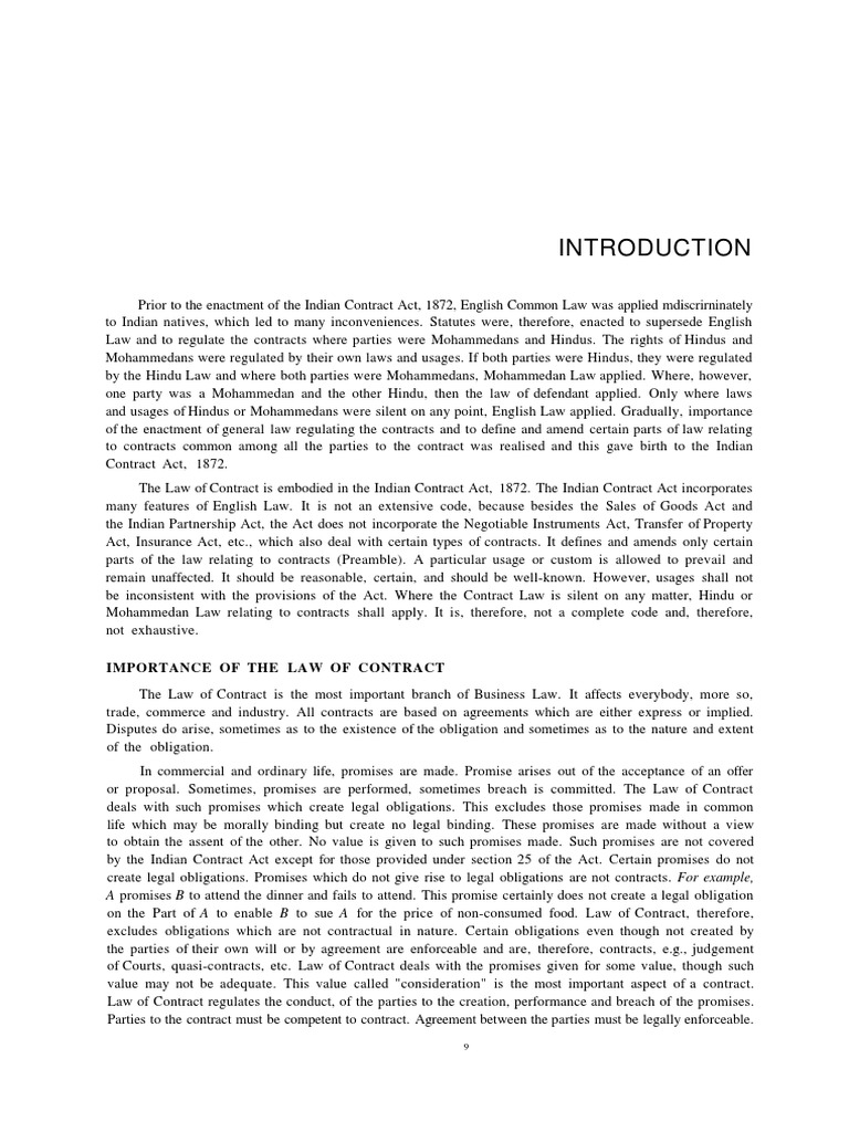 MBA Business Law Session-1 Reading | PDF | Consideration | Common Law