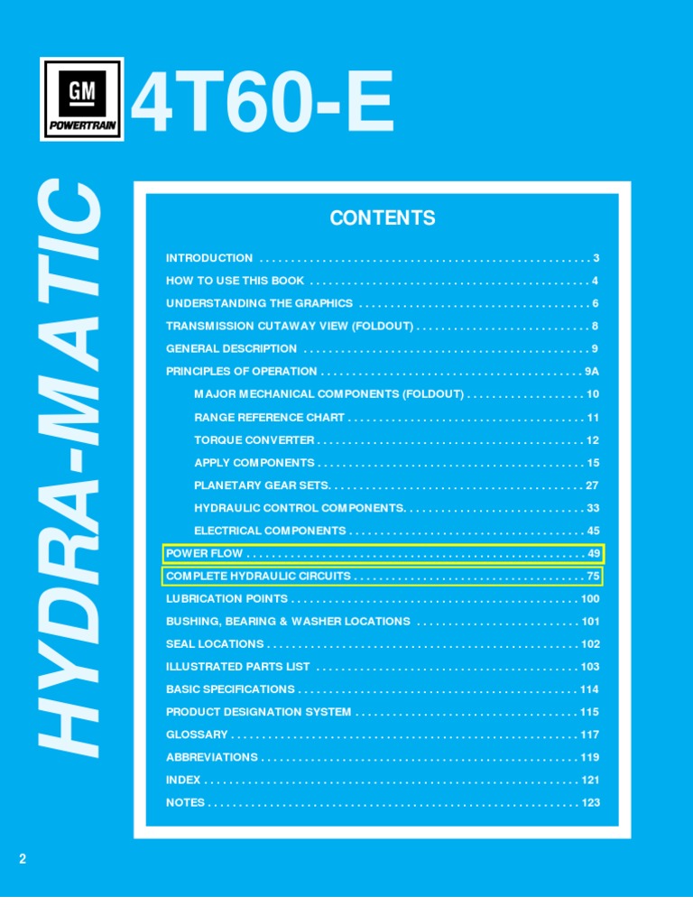 Transmision Aut Chevrolet 4T60E | PDF