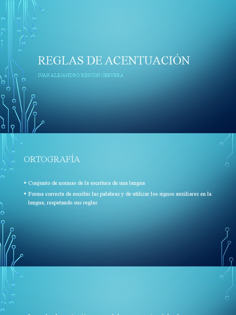 Reglas de Acentuación en Español | PDF | Sílaba | Cognición