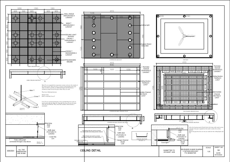 Ceiling Detail | PDF | Drywall | Ceiling