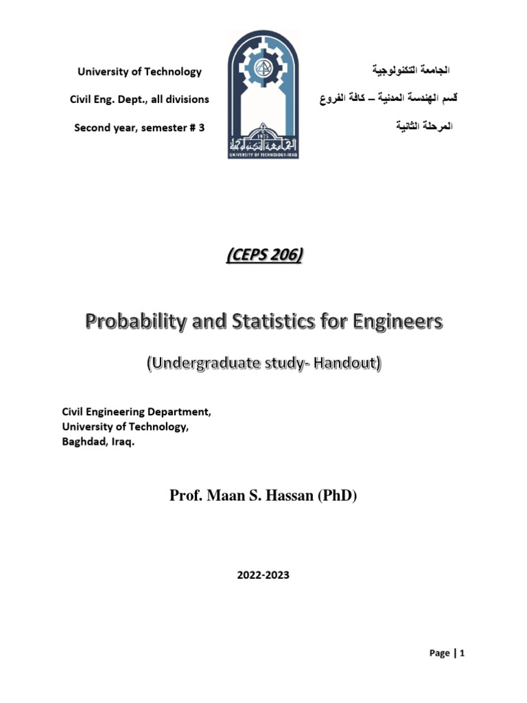 Civil Engineering Statistics Overview | PDF | Regression Analysis ...