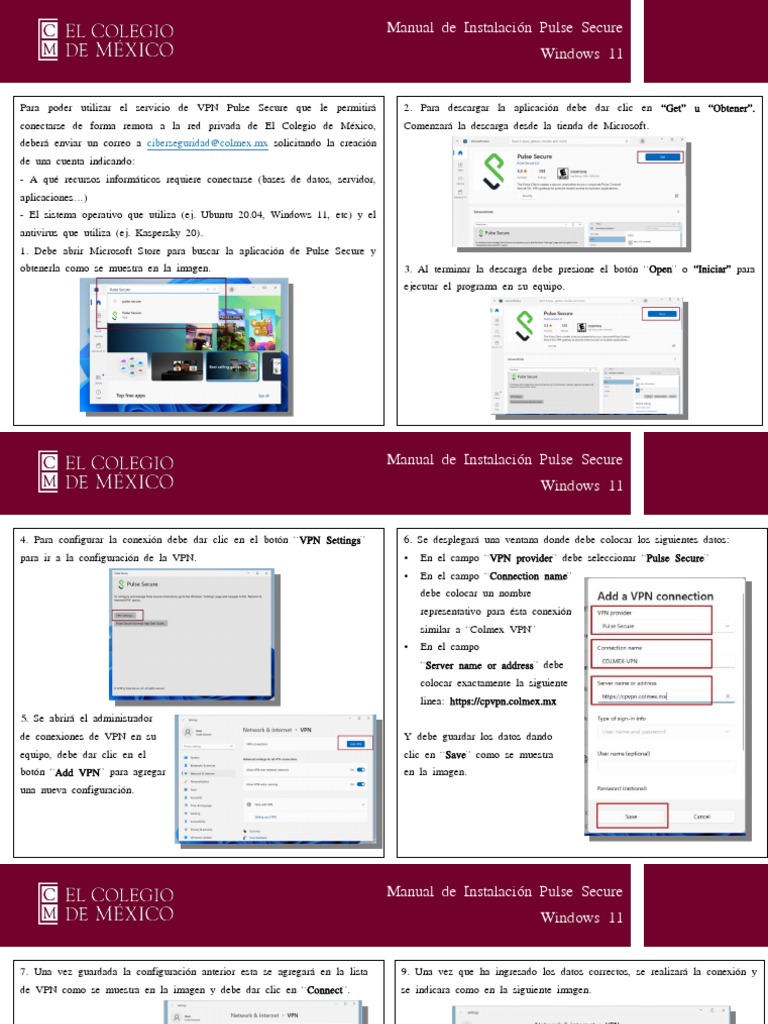 Instalación Pulse Secure en Win11 | PDF | Red privada virtual ...