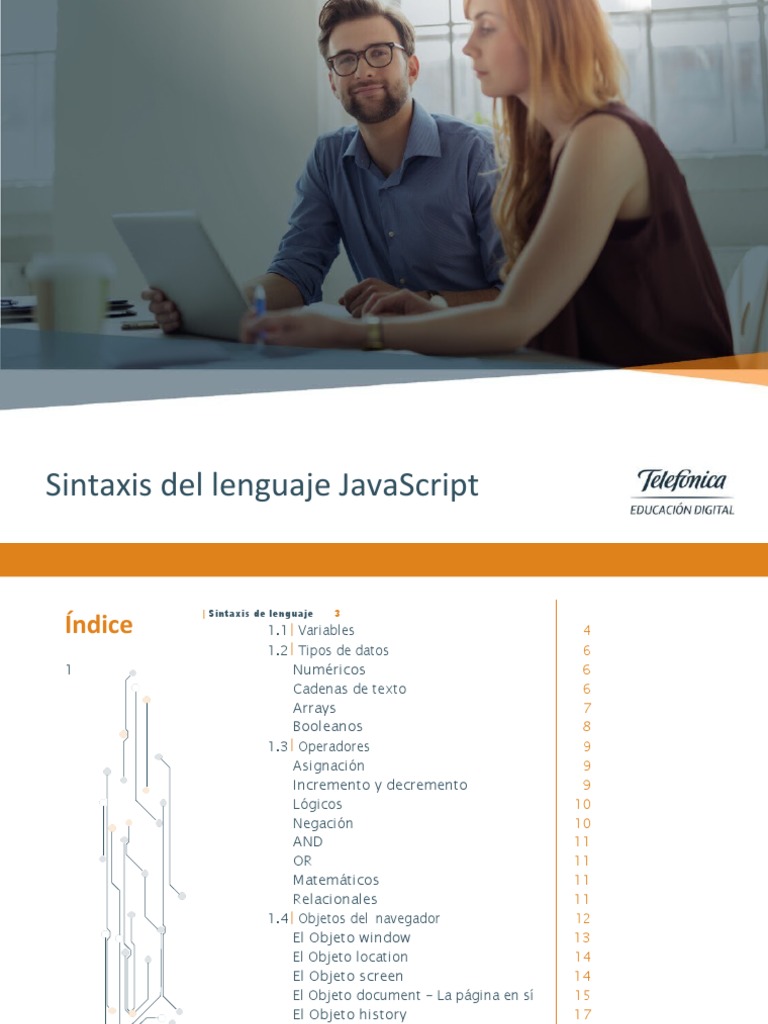 Js Sintaxis Del Lenguaje Javascript Pdf Lenguaje De Programación Script Java 