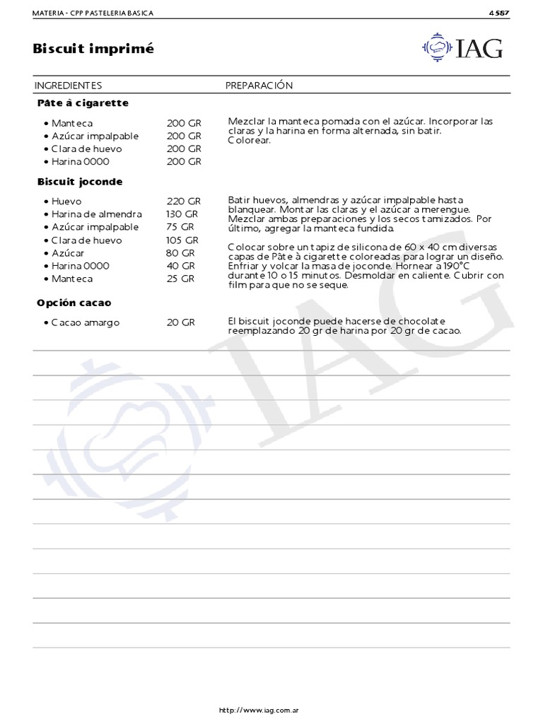 Biscuit Imprime PDF | PDF