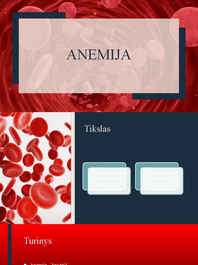 Anemija Pristatymas | PDF