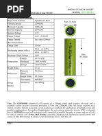 Product Data Sheet of INR 21700 P50B 80122 | PDF | Rechargeable Battery ...