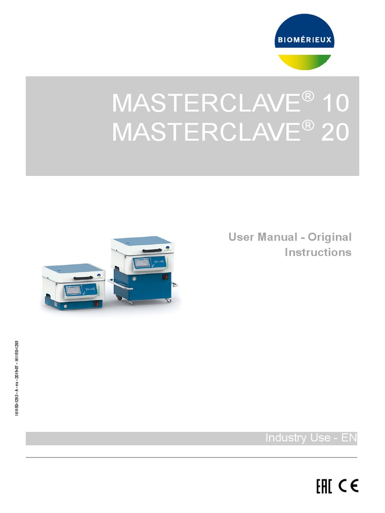 User Manual - 161150-1293 - A - en - Masterclave 10-20 | PDF ...
