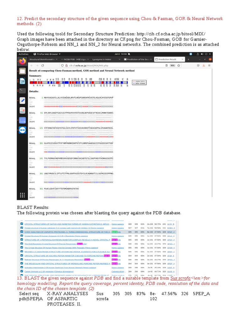 Homology Modelling Using Ramachandran Plotting | PDF | Sequence Alignment | Amino Acid
