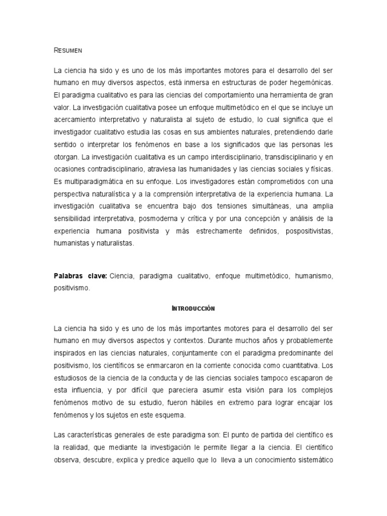 Enfoque Cualitativo | PDF | Investigación cuantitativa | Teoría