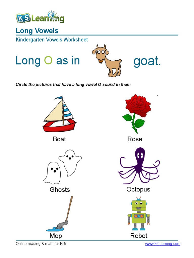 Long Vowels O | PDF | Language Arts & Discipline