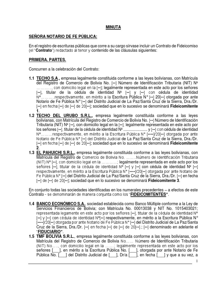 Fide I Comiso | PDF | Ley de fideicomiso | Bancos