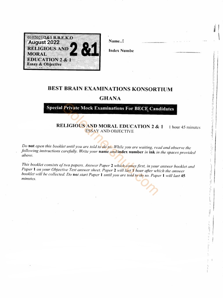 Best Brain Exams 2022 Final | PDF | God | Adam
