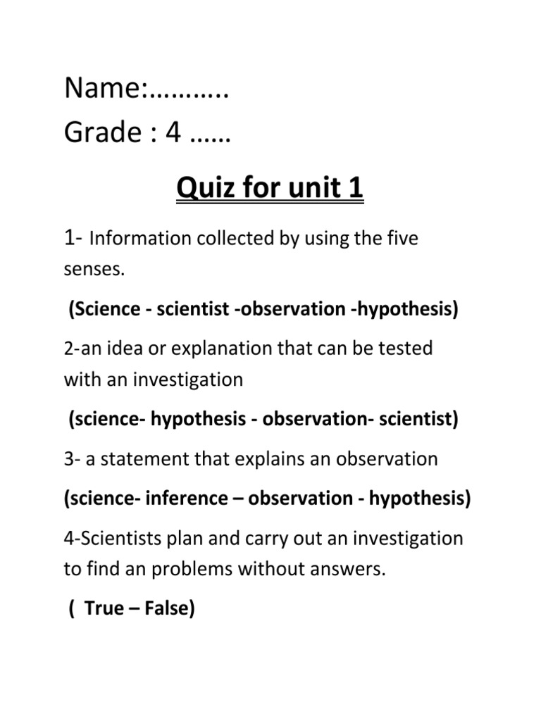 First-Term Final Revision Grade 4 | PDF | Flowers | Plants