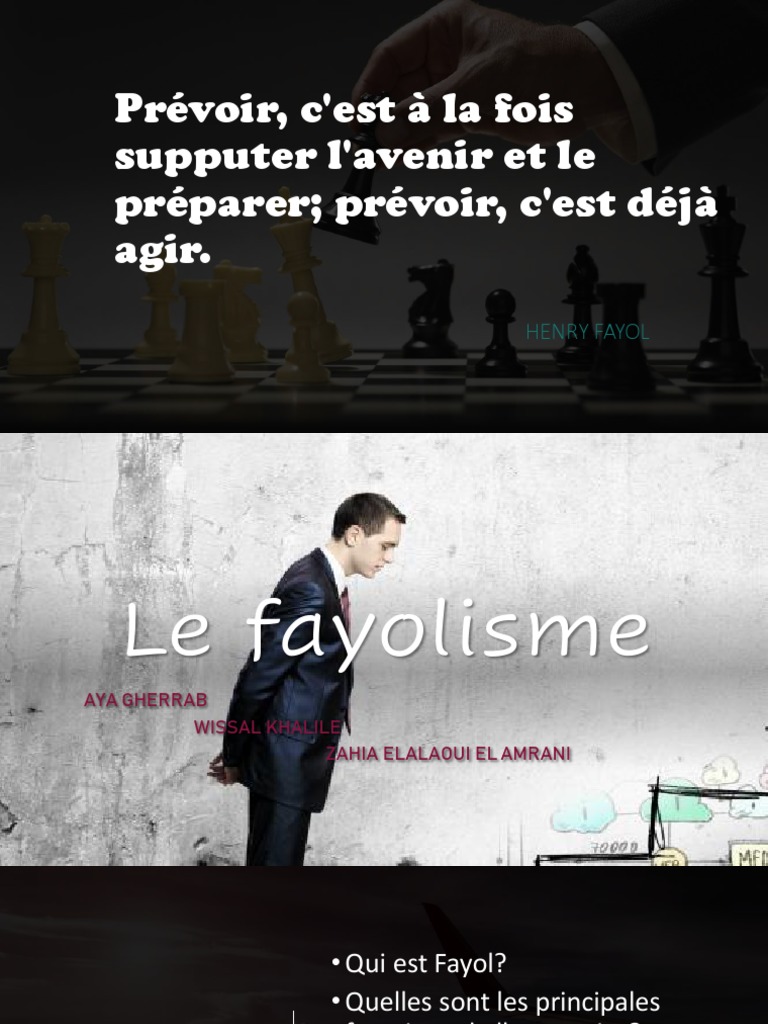 Les principes du fayolisme en management | PDF | Évolution de carrière