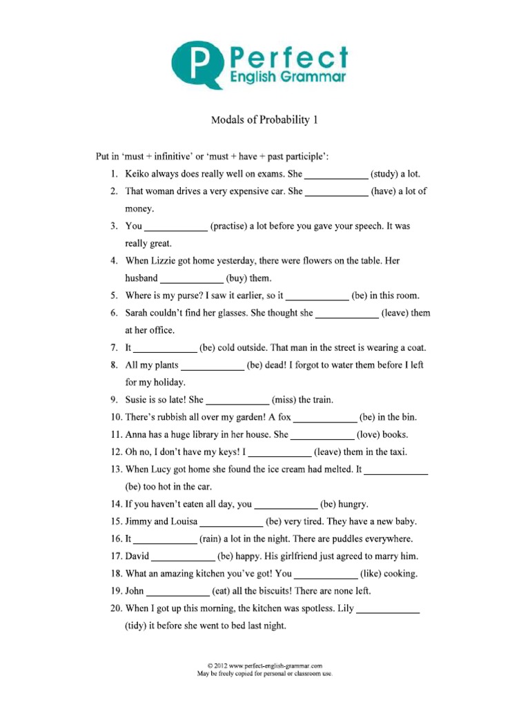 Modals of Probability 1 | PDF