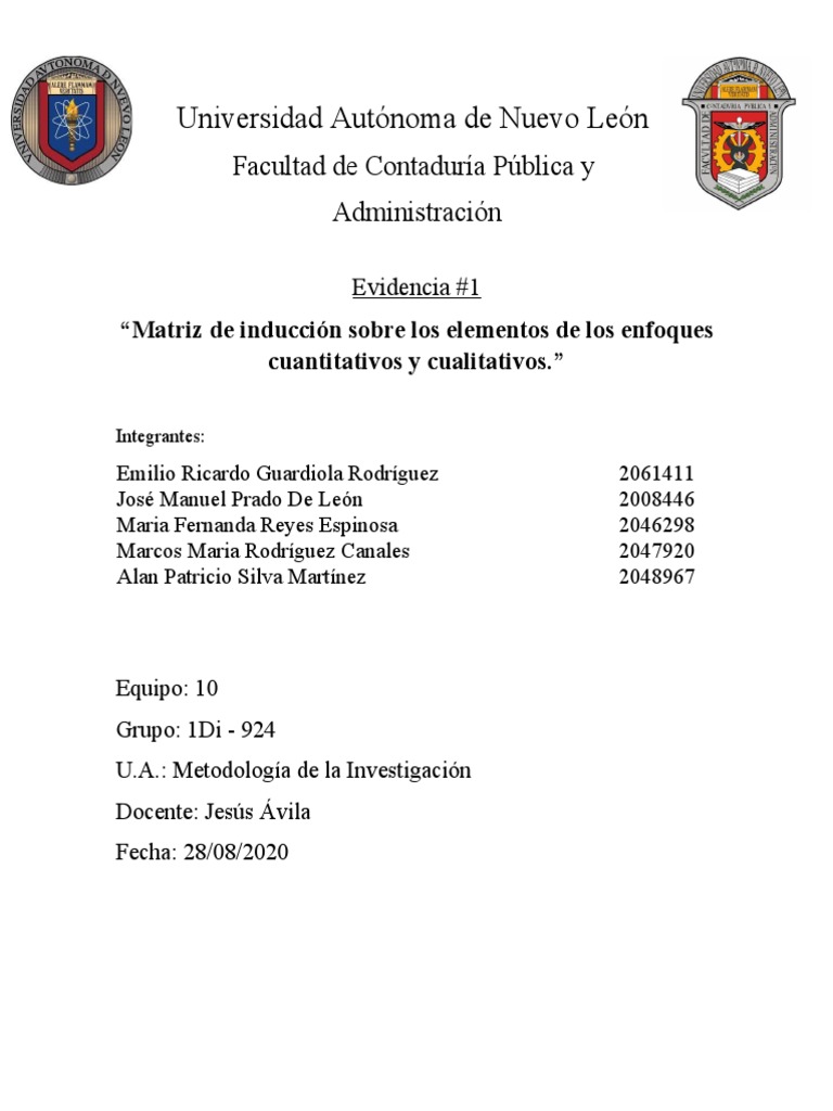Ev1 MInv | PDF | Método científico | Science
