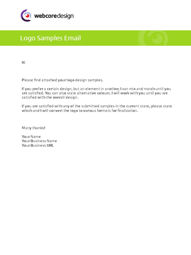 084 Logo Samples Email | PDF | Career & Growth