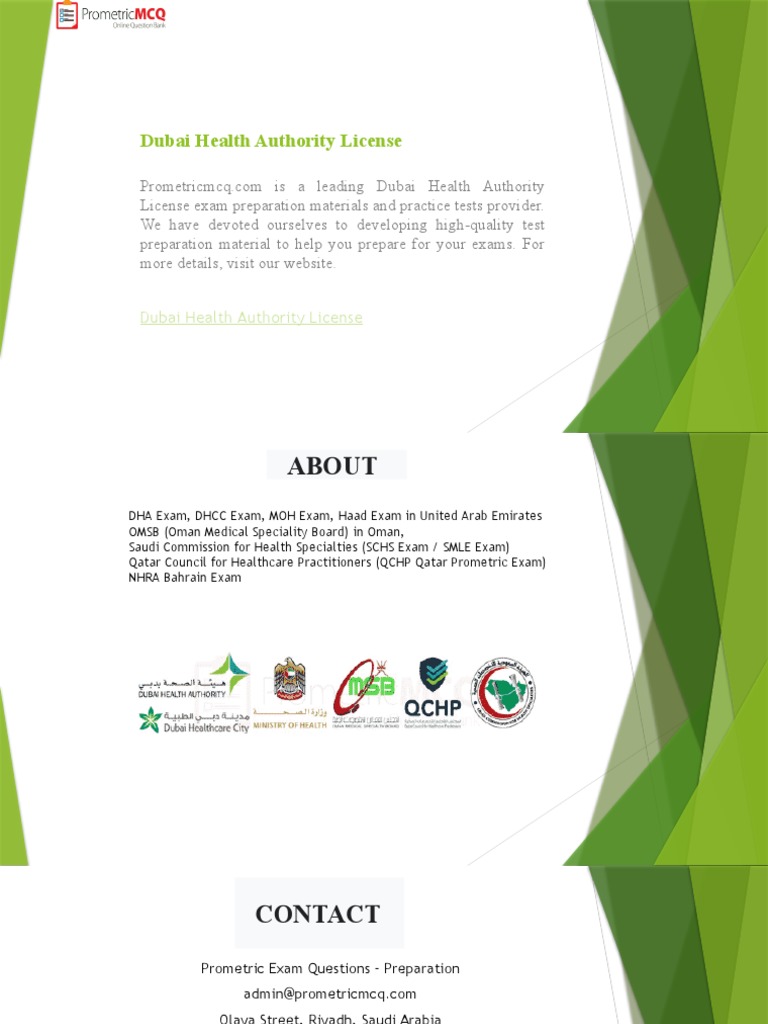 Dubai Health Authority License Prep Guide | PDF