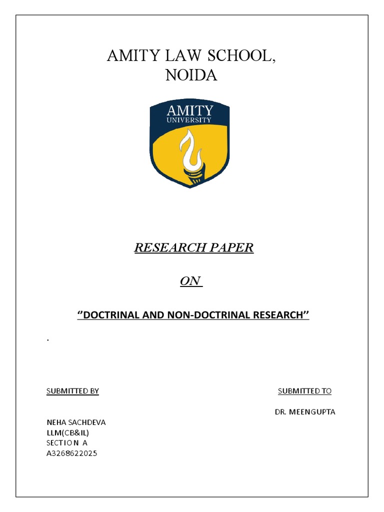 Amity Cover Page | PDF