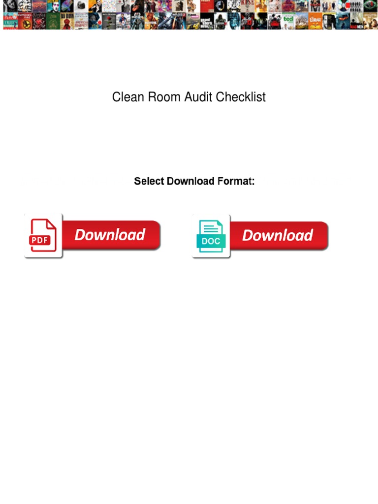 Clean Room Audit Checklist | PDF