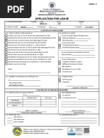 10F BFP Revise Application For Leave Rev01 041619 | PDF | Government