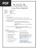 Cot English 4 ... Reality vs. Fantasy | PDF | Curriculum | Lesson Plan