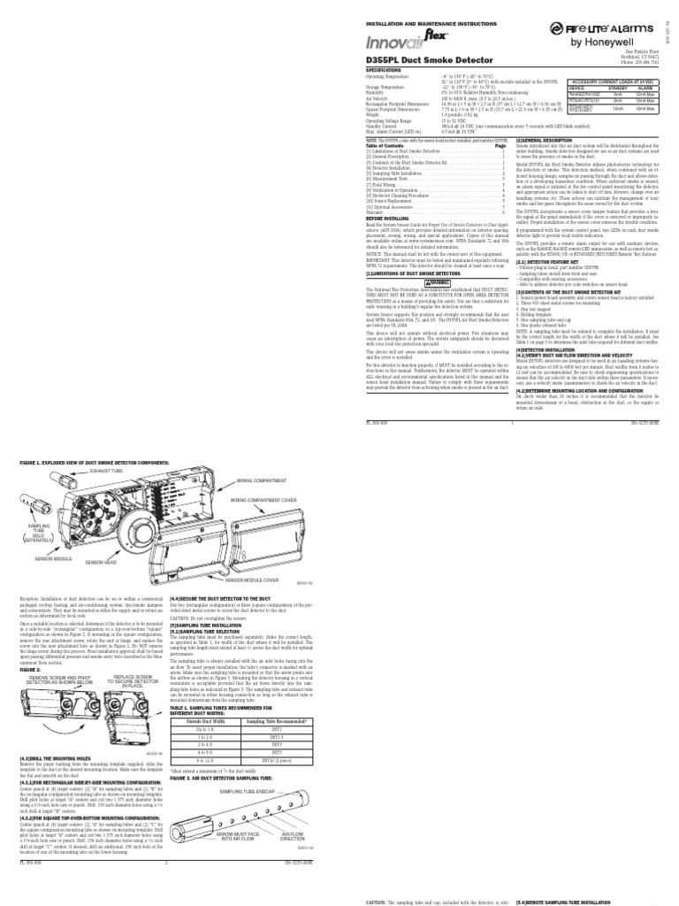 D355PL Installation | PDF | Duct (Flow) | Electrical Wiring