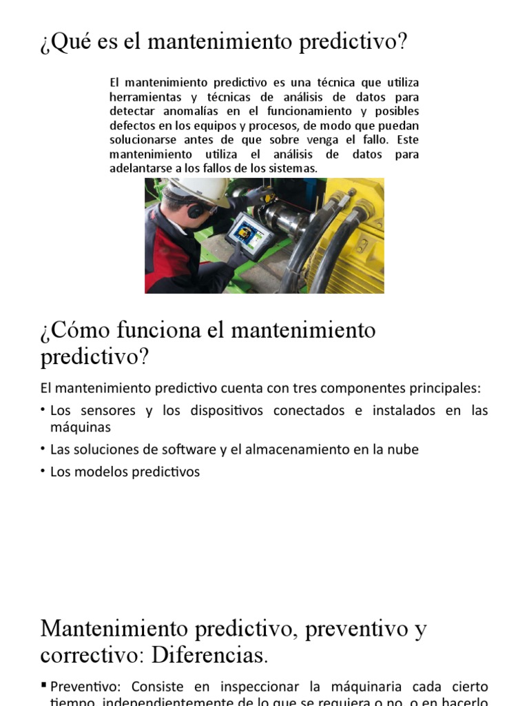 Mantenimiento Predictivo | PDF