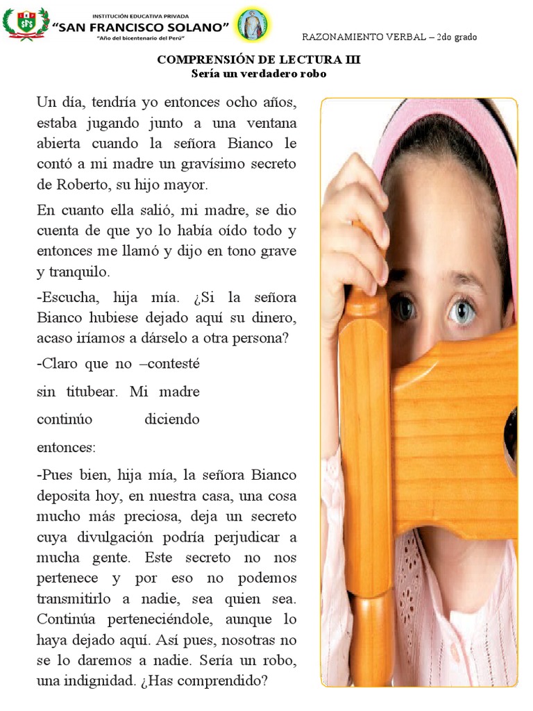 Comprensión de Lectura Iii | PDF