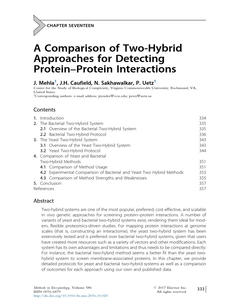 PAPER Doble Hibrido | PDF | Protein–Protein Interaction | Molecular Cloning