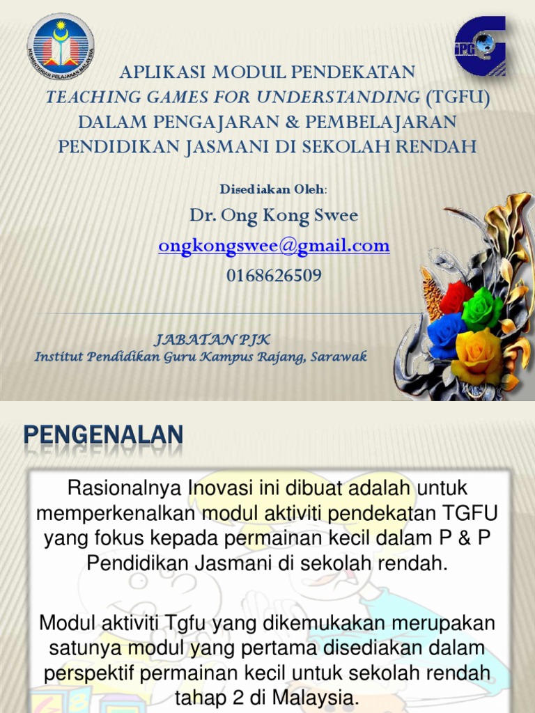 Aplikasi Modul Pendekatan Teaching Games | PDF